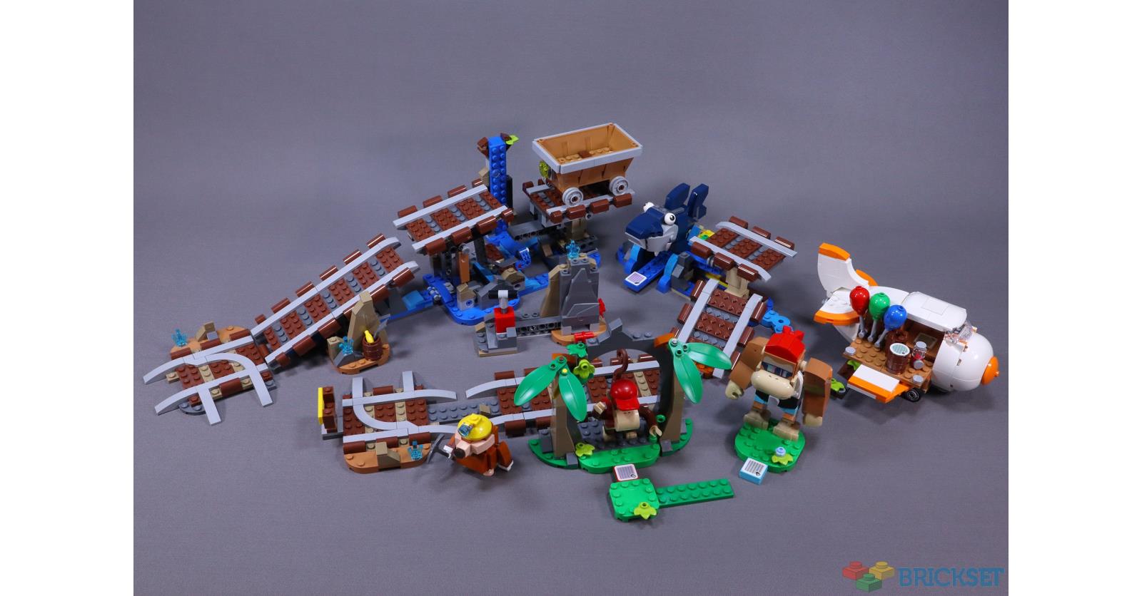 LEGO Super Mario 71425 Diddy Kong's Mine Cart Ride review | Brickset