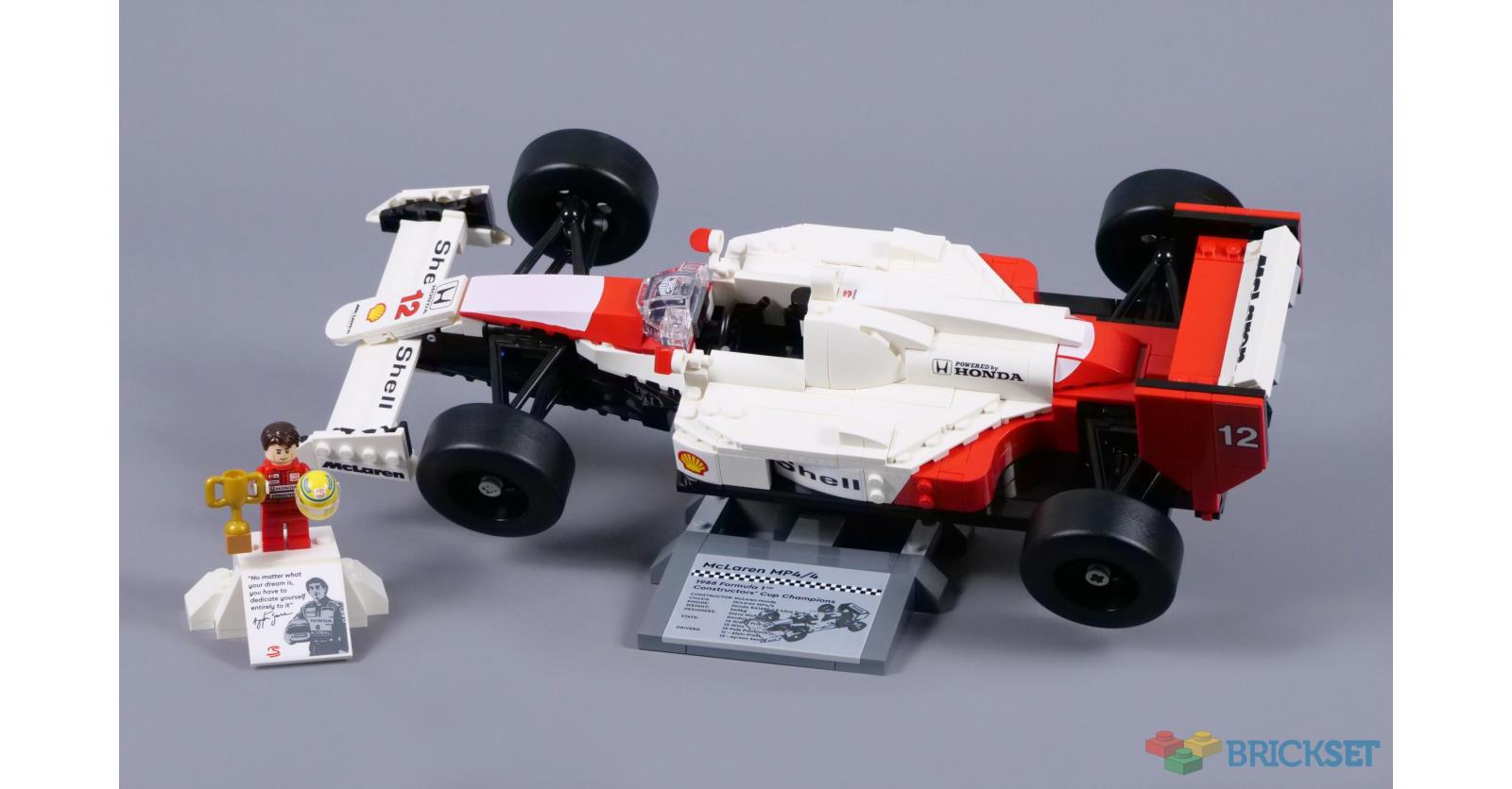 LEGO Icons 10330 McLaren MP4/4 & Ayrton Senna review | Brickset