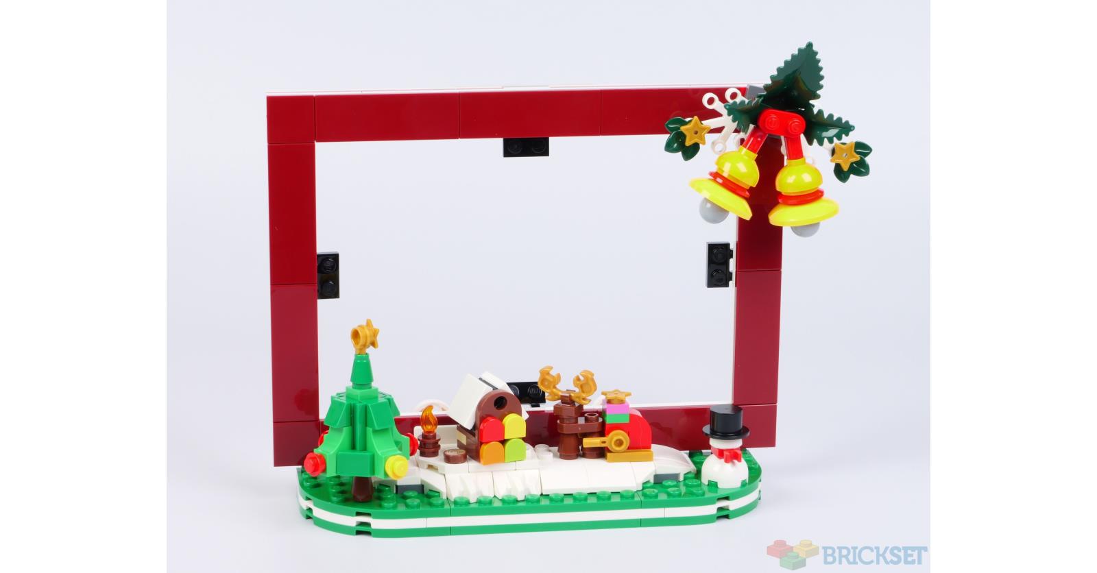 Quick look: 40702 Christmas Picture Frame | Brickset