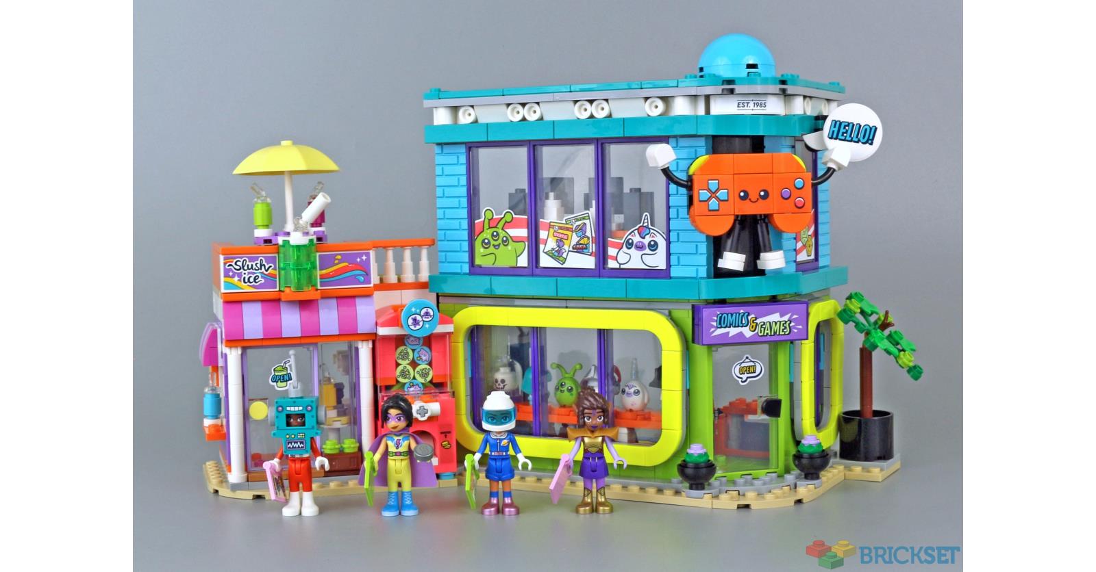 LEGO Friends 42674 Comic Book and Game Shop review | Brickset