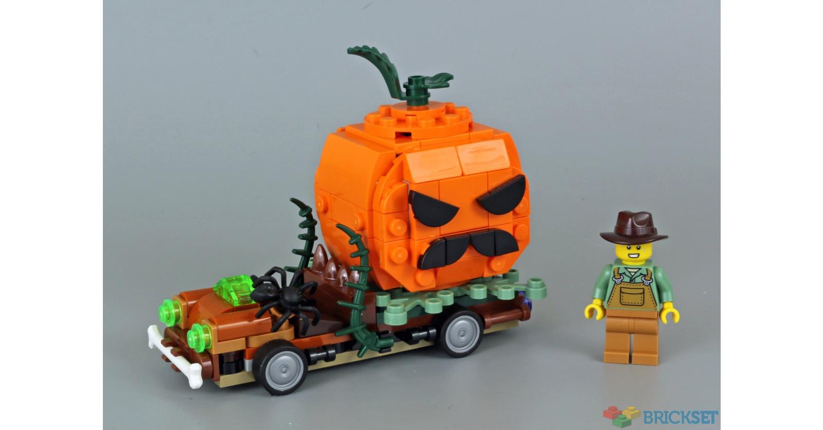LEGO Seasonal 40822 Jack-O'-Lantern Pickup Truck review | Brickset