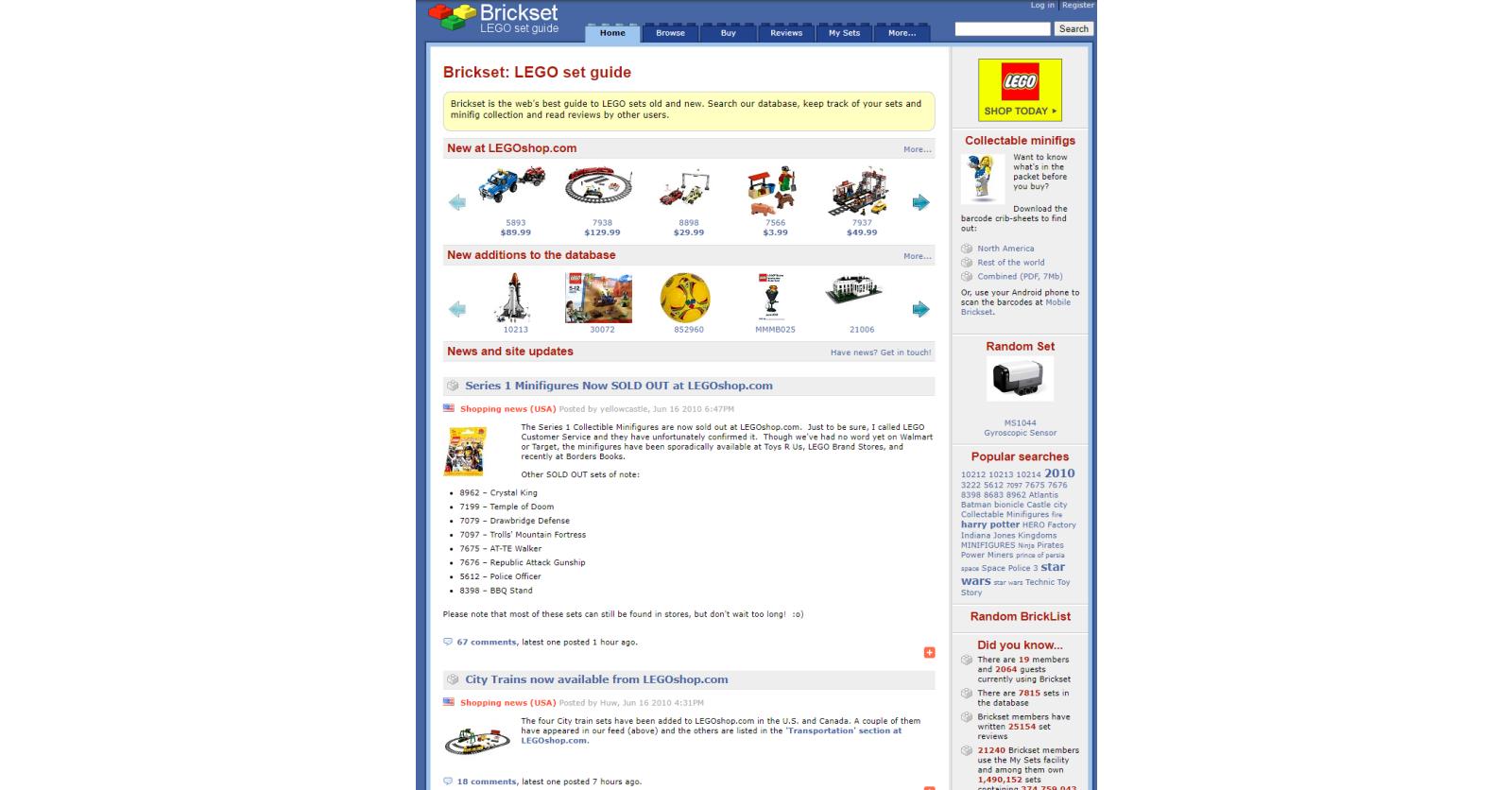 Brickset: 2008-2020 | Brickset