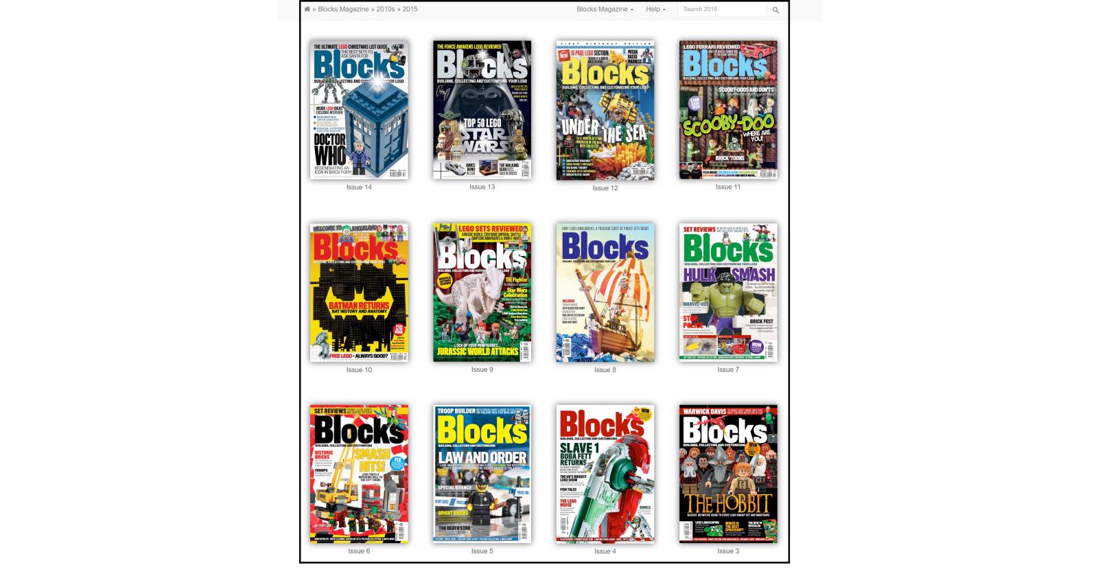 Digital archive of Blocks magazine now online | Brickset