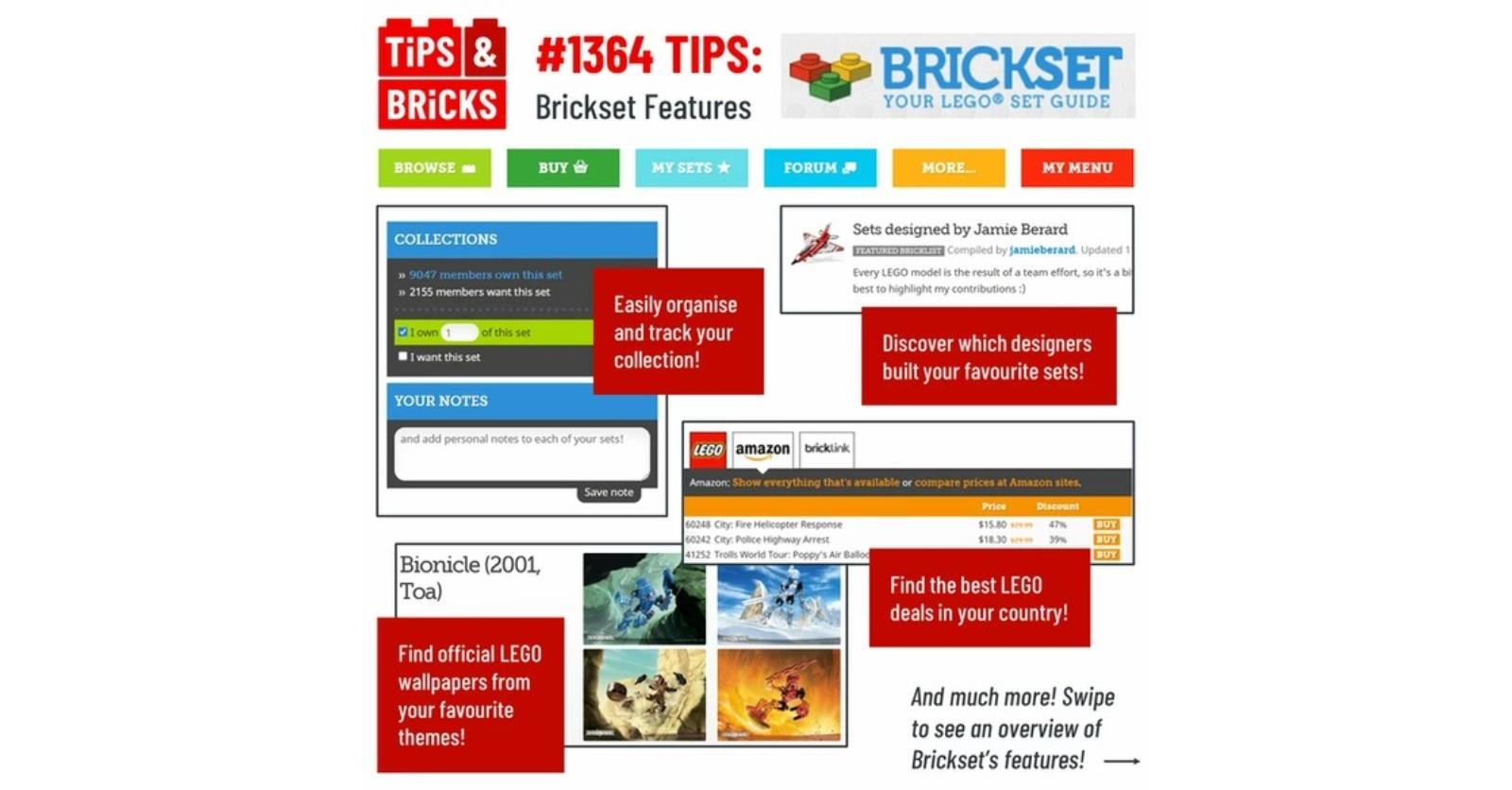 Tips & Bricks shows how to use Brickset | Brickset