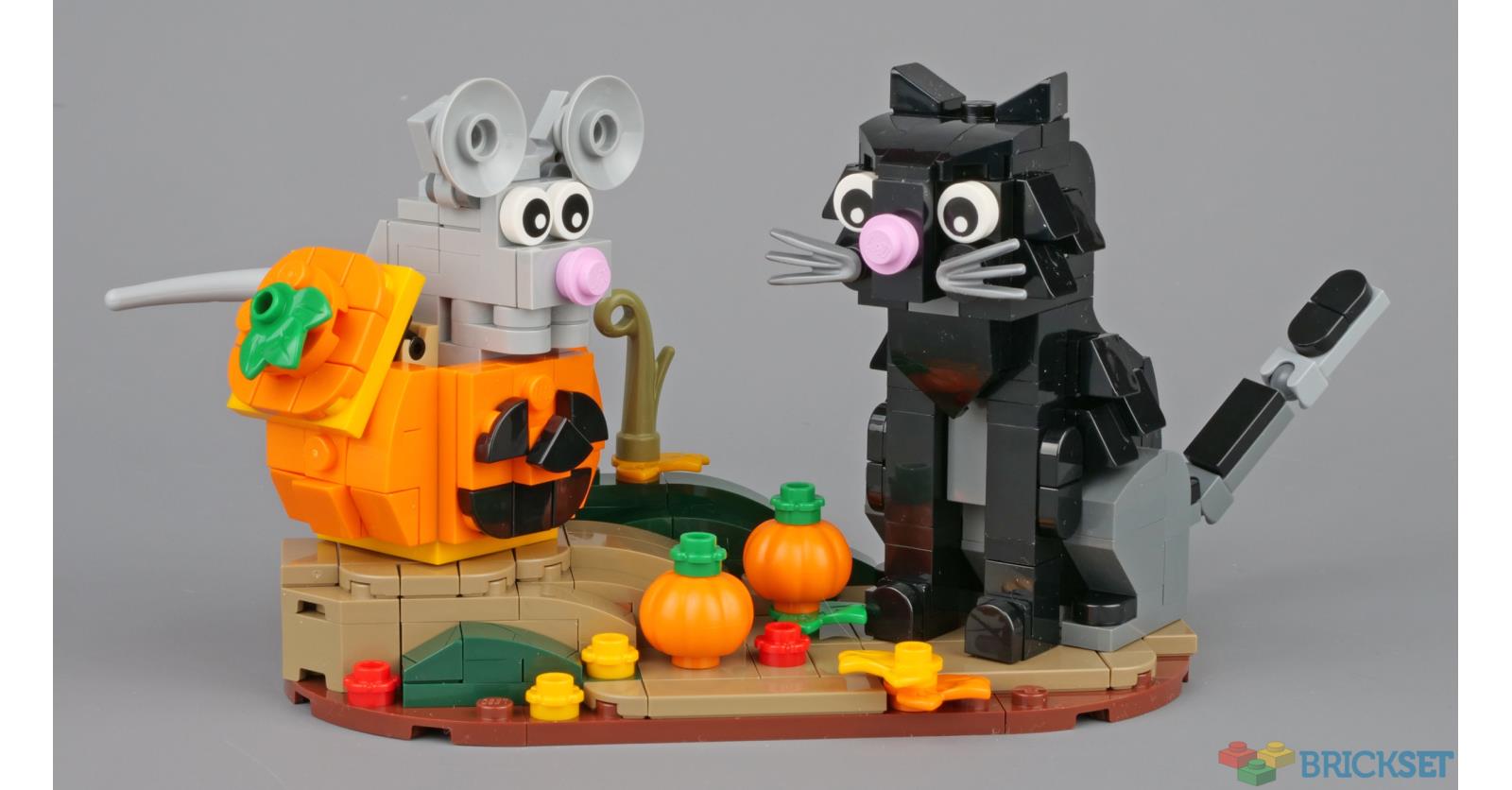 LEGO Seasonal 40570 Halloween Cat and Mouse review | Brickset
