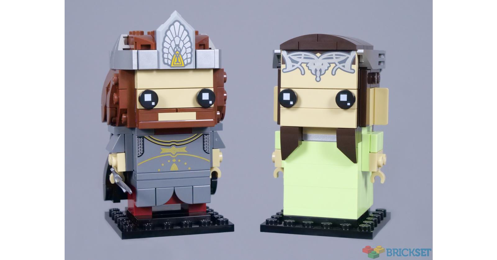 LEGO BrickHeadz 40632 Aragorn & Arwen review | Brickset
