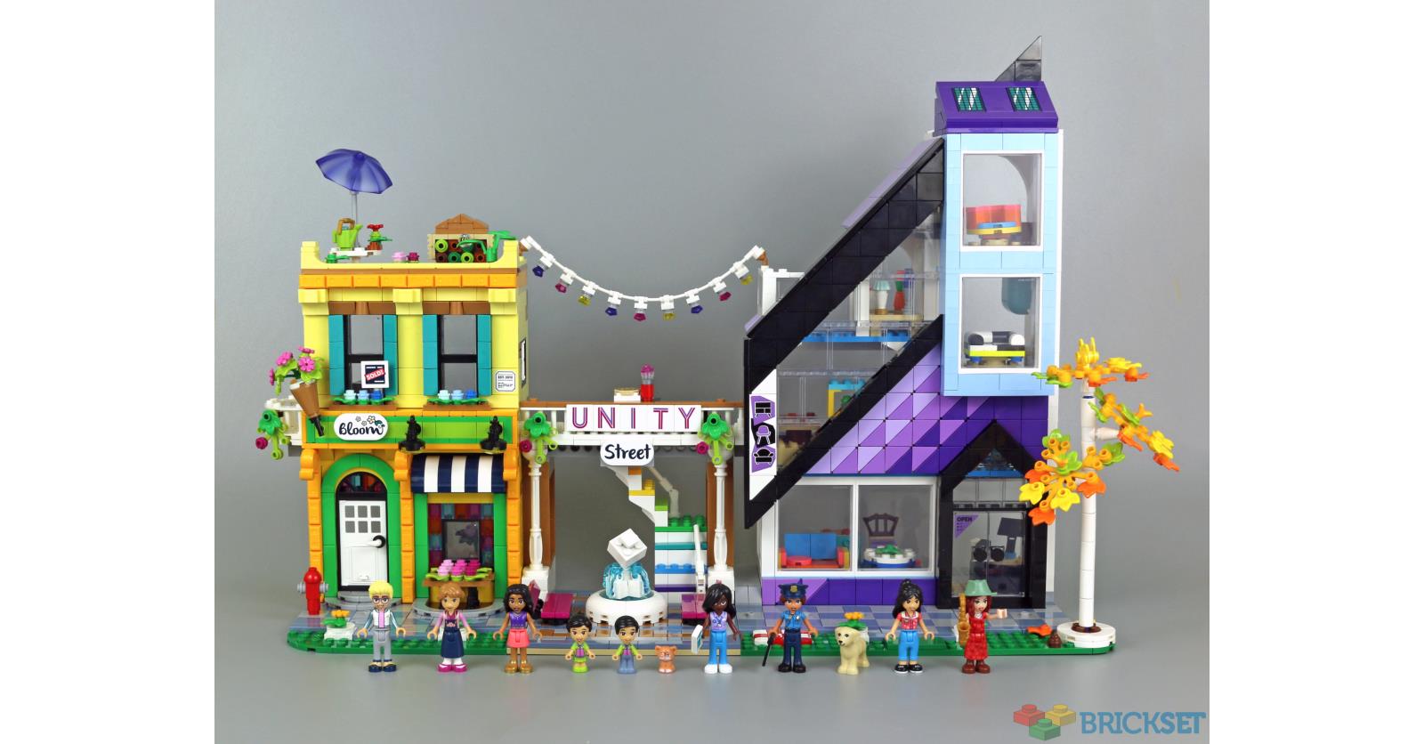 LEGO Friends 41732 Downtown Flower and Design Stores review | Brickset