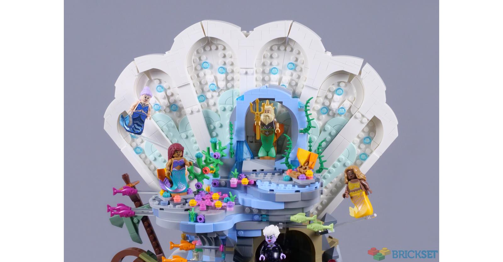 LEGO Disney 43225 The Little Mermaid Royal Clamshell review | Brickset