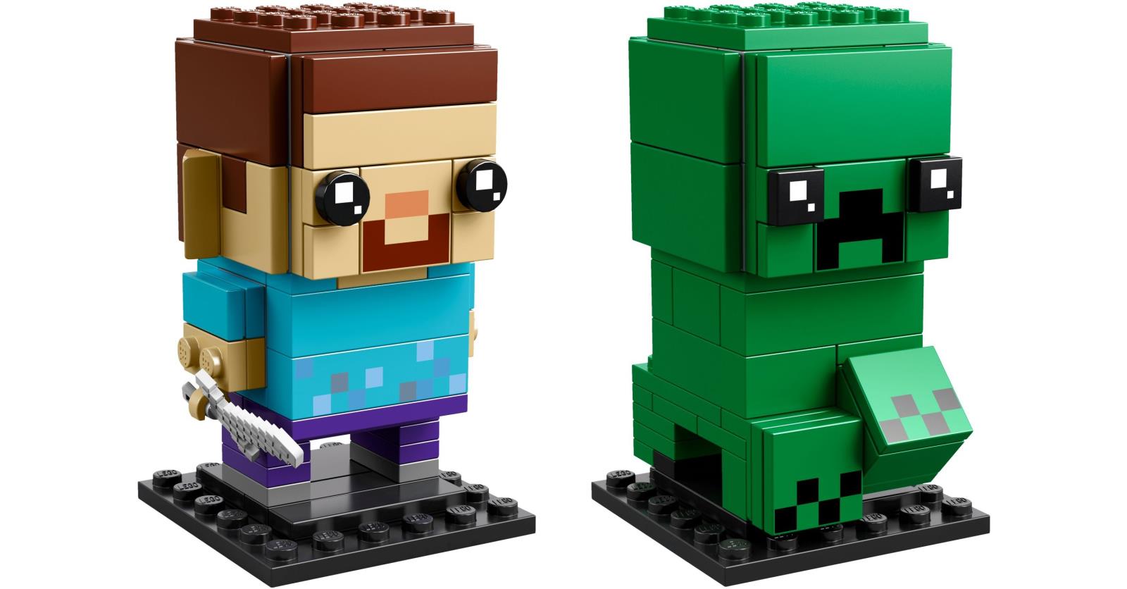 Steve & Creeper BrickHeadz revealed! | Brickset